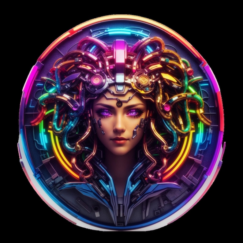 Medusa PNG Logos 40 Cyberpunk Transparent PNG Clipart Twitch Sub Bit ...