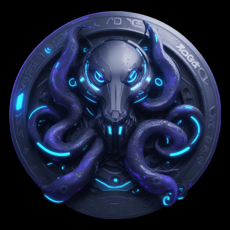 Cyberpunk Octopus Twitch Sub Badges and Bit Badges for Streamers ...