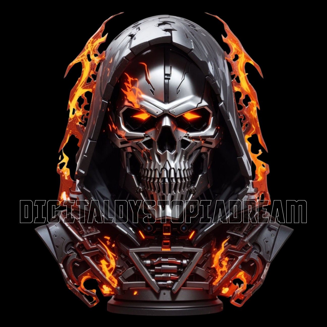Cyberpunk Grim Reaper Portraits 40 Transparent PNG Twitch Kick Sub Bit ...