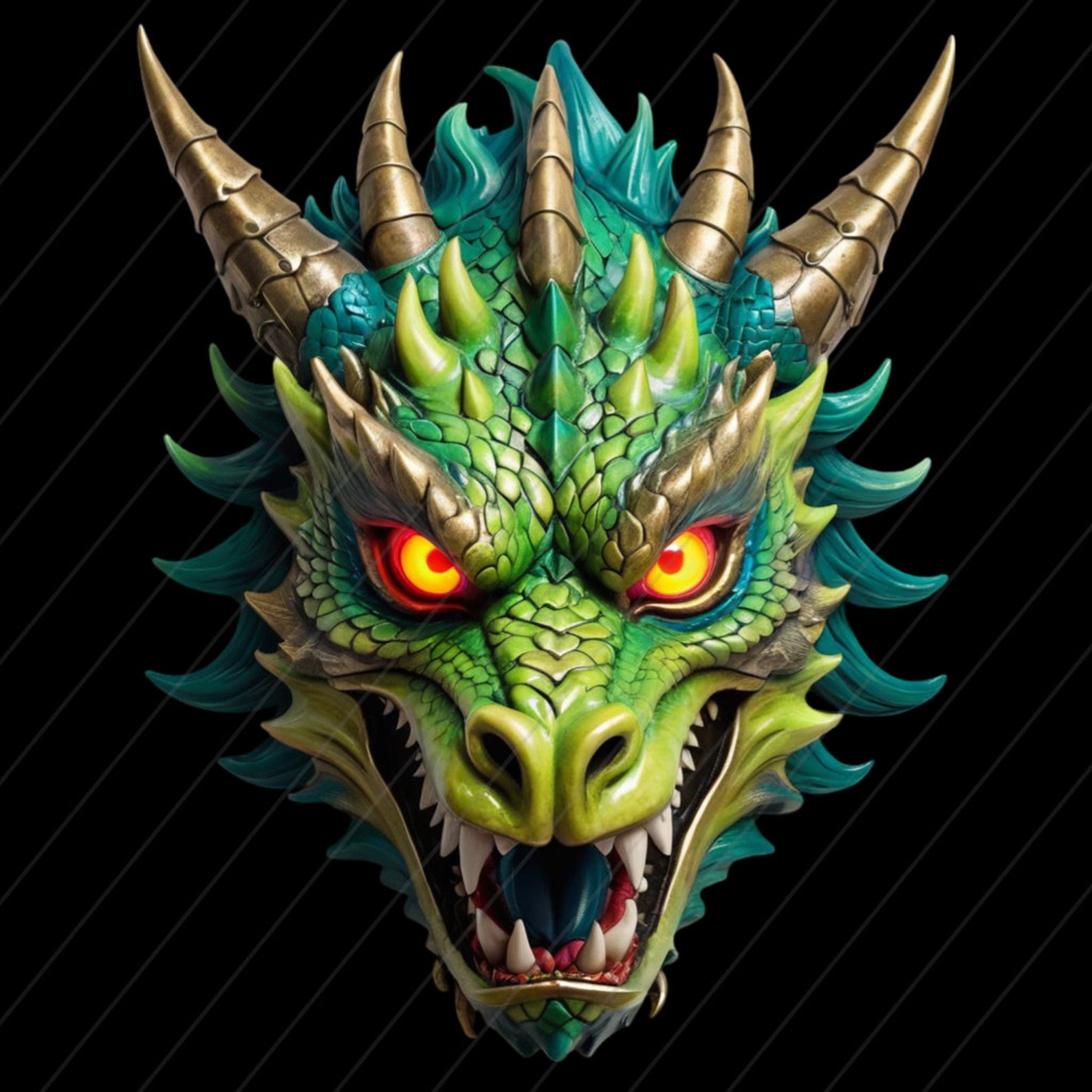 Fierce Dragon Twitch Kick Sub/bit Badges for Streamers,vtubers,40 ...