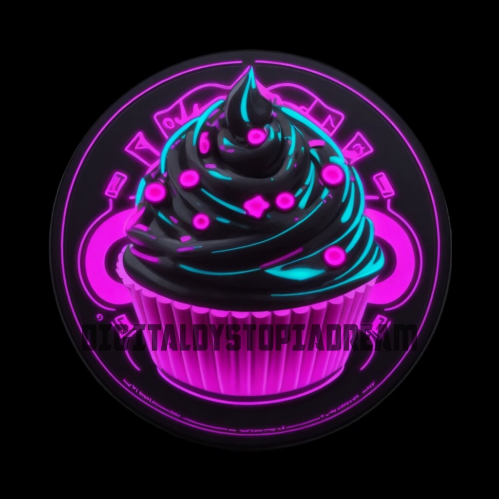 32 Cyberpunk Cyber Cupcakes Twitch Sub and Bit Badges for Streamers ...