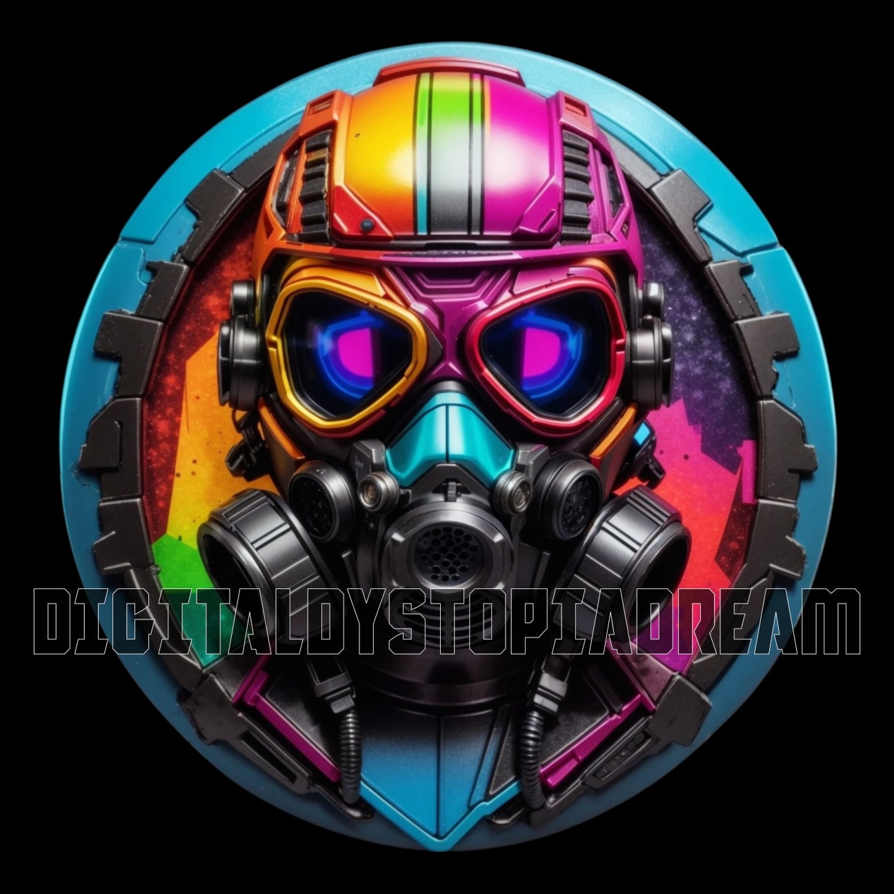Cyberpunk Gas Masks Twitch Sub Bit Badges for Streamers, Vtubers ,punk ...