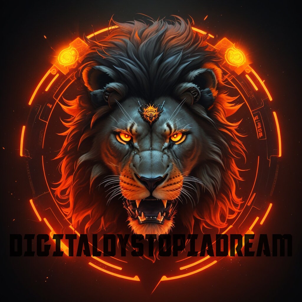 Cyberpunk Lions Twitch Kick Sub and Bit Badges for Streamers,vtubers ...