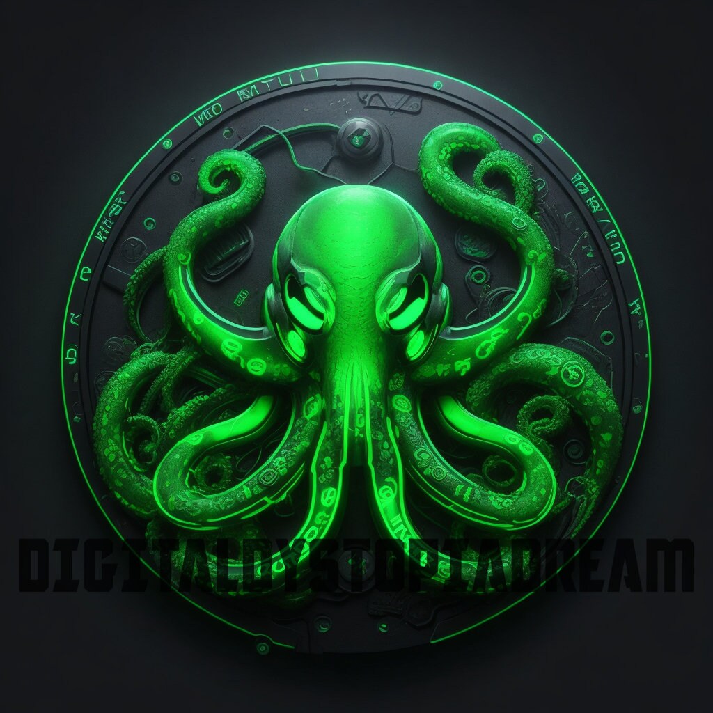 Cyberpunk Octopus Twitch Sub Badges and Bit Badges for Streamers ...