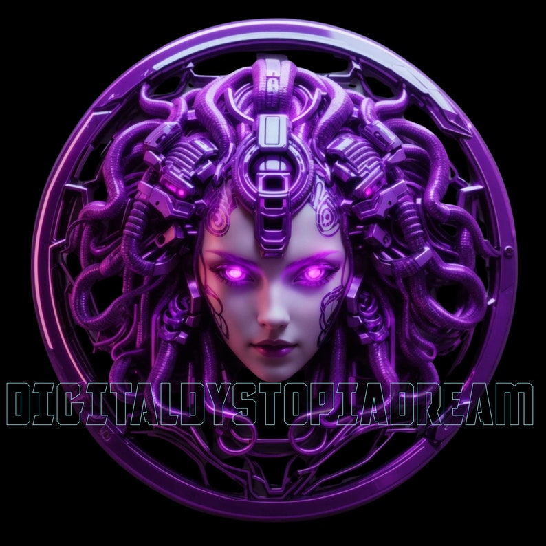 Medusa PNG Logos 40 Cyberpunk Transparent PNG Clipart Twitch Sub Bit ...