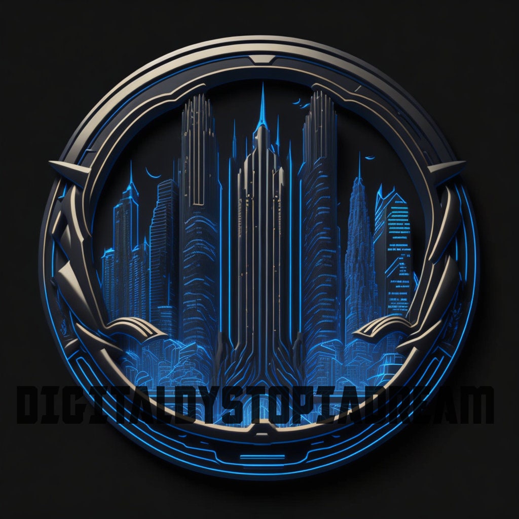 Cyberpunk Megacities Skyline Twitch Sub Badges and Bit Badges for ...