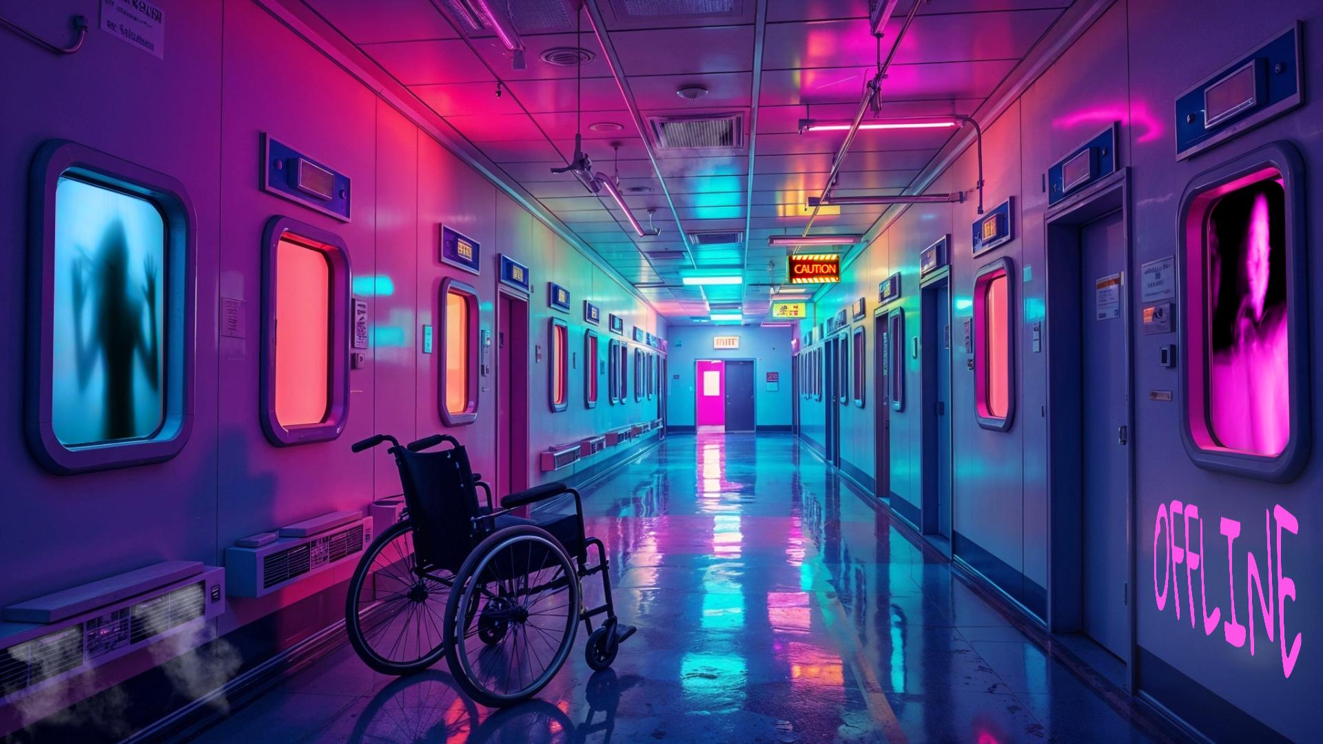 Cyberpunk Insane Asylum Animated Virtual Background Vtuber Twitch ...