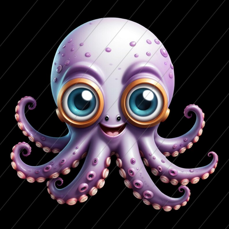 Happy Octopus Twitch Kick Sub Badges and Bit Badges for Streamers ...