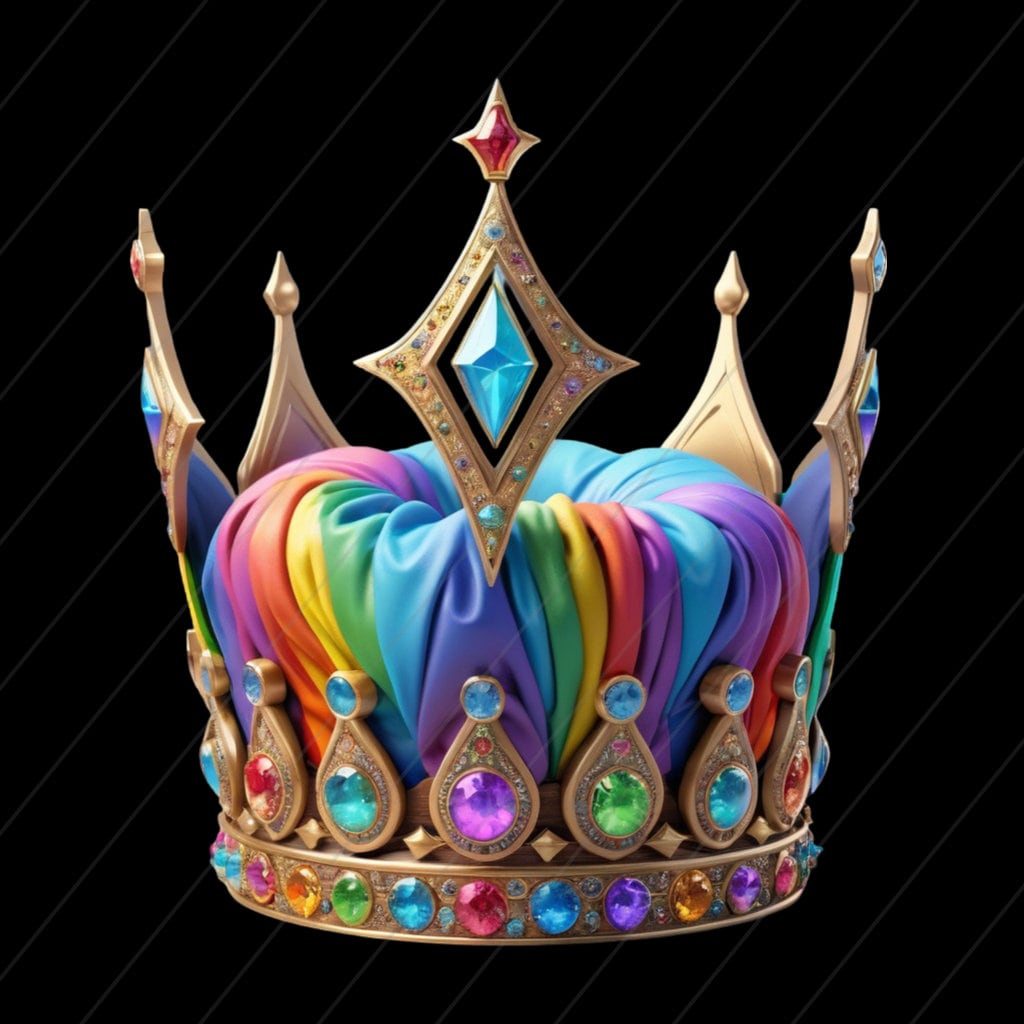 Royal Crowns Twitch Kick Sub Bit Badges for Streamers, Vtuber, 40 ...