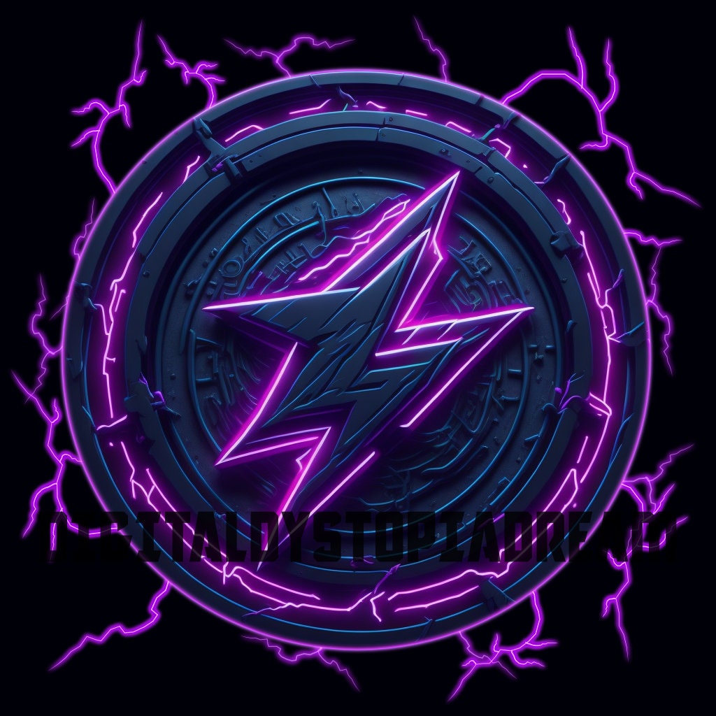 36 Neon Lightning Bolts Twitch Kick Sub Bit Badges for Streamers ...