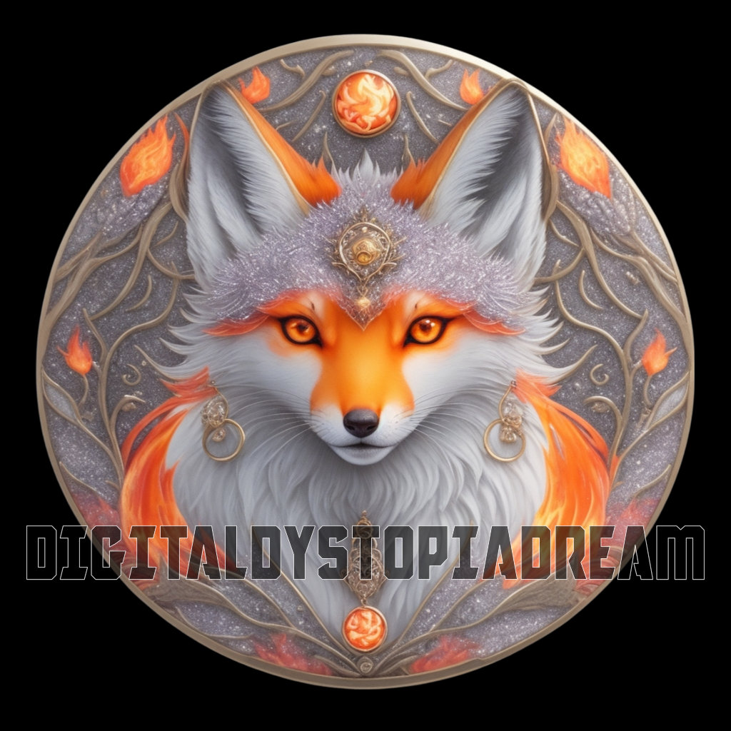 Mystical Kitsune Twitch Sub and Bit Badges for Streamers, Japanese Fox ...