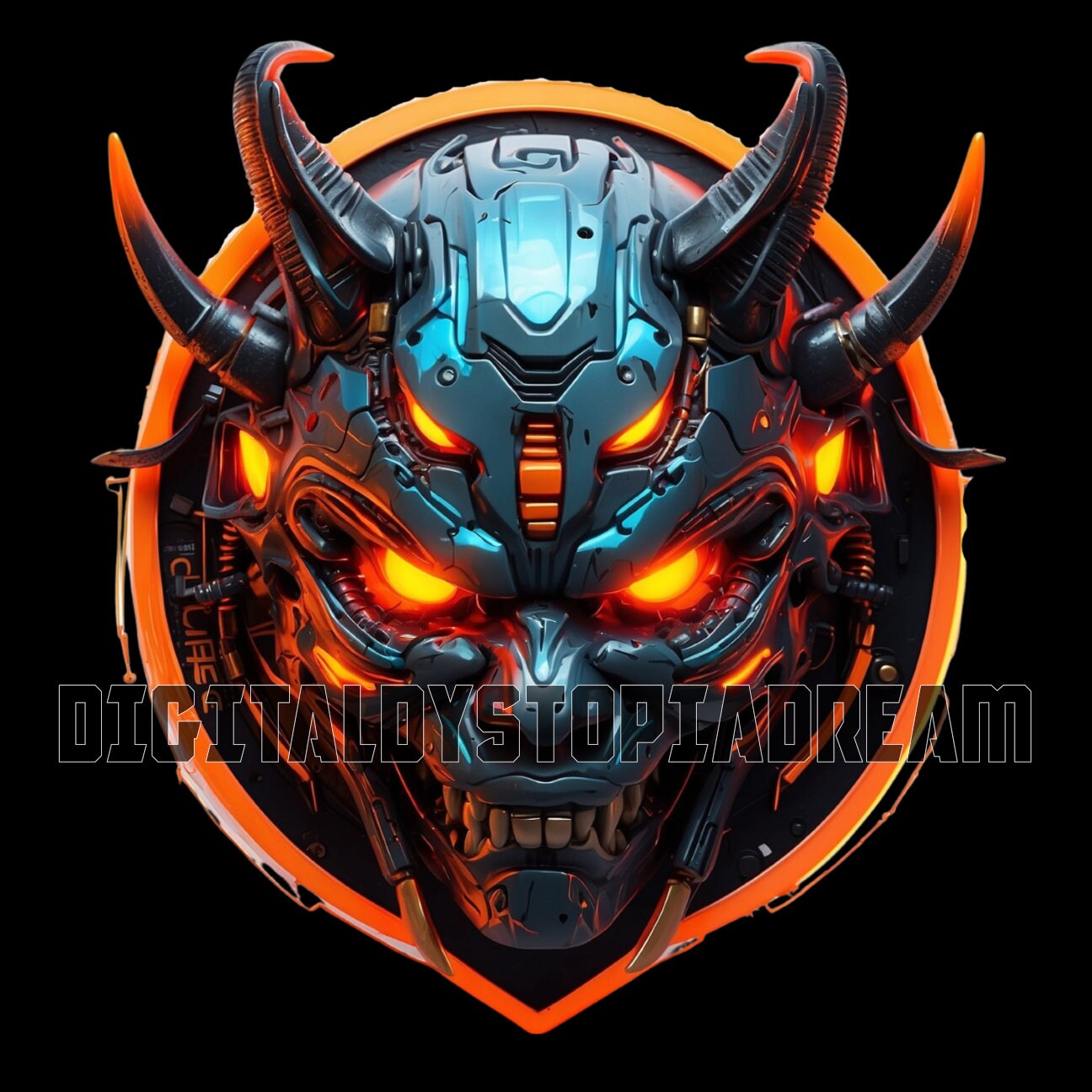 Oni Mask Cyberpunk Twitch Kick Sub Bit Badges for Streamers,vtubers ...