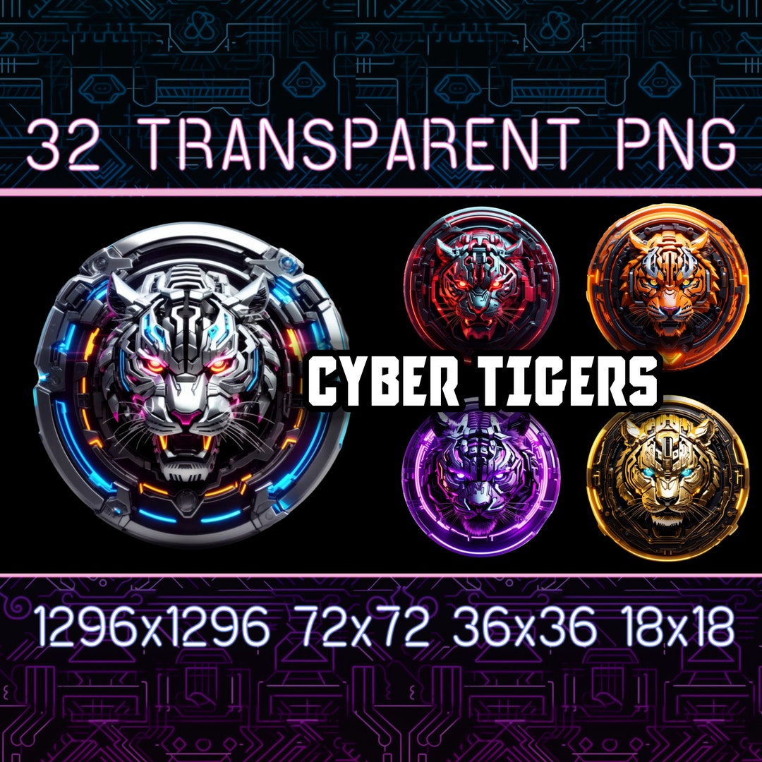 Tiger Emote Twitch Sub and Bit Badges for Streamersvtubers - Etsy
