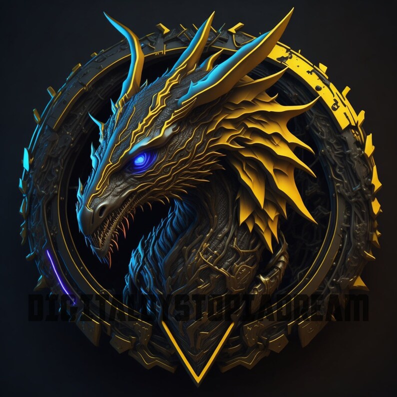 Cyberpunk Dragons Twitch Sub Badges and Bit Badges for Streamers ...