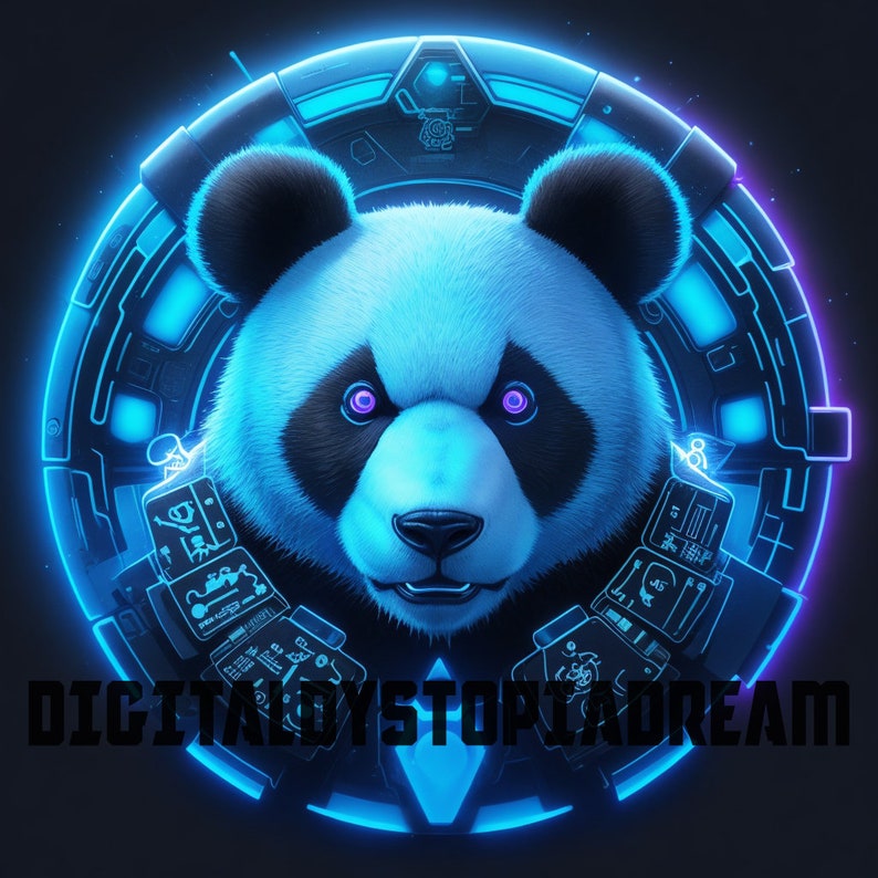 Cyberpunk Panda Bears Twitch Kick Sub and Bit Badges for Streamers ...