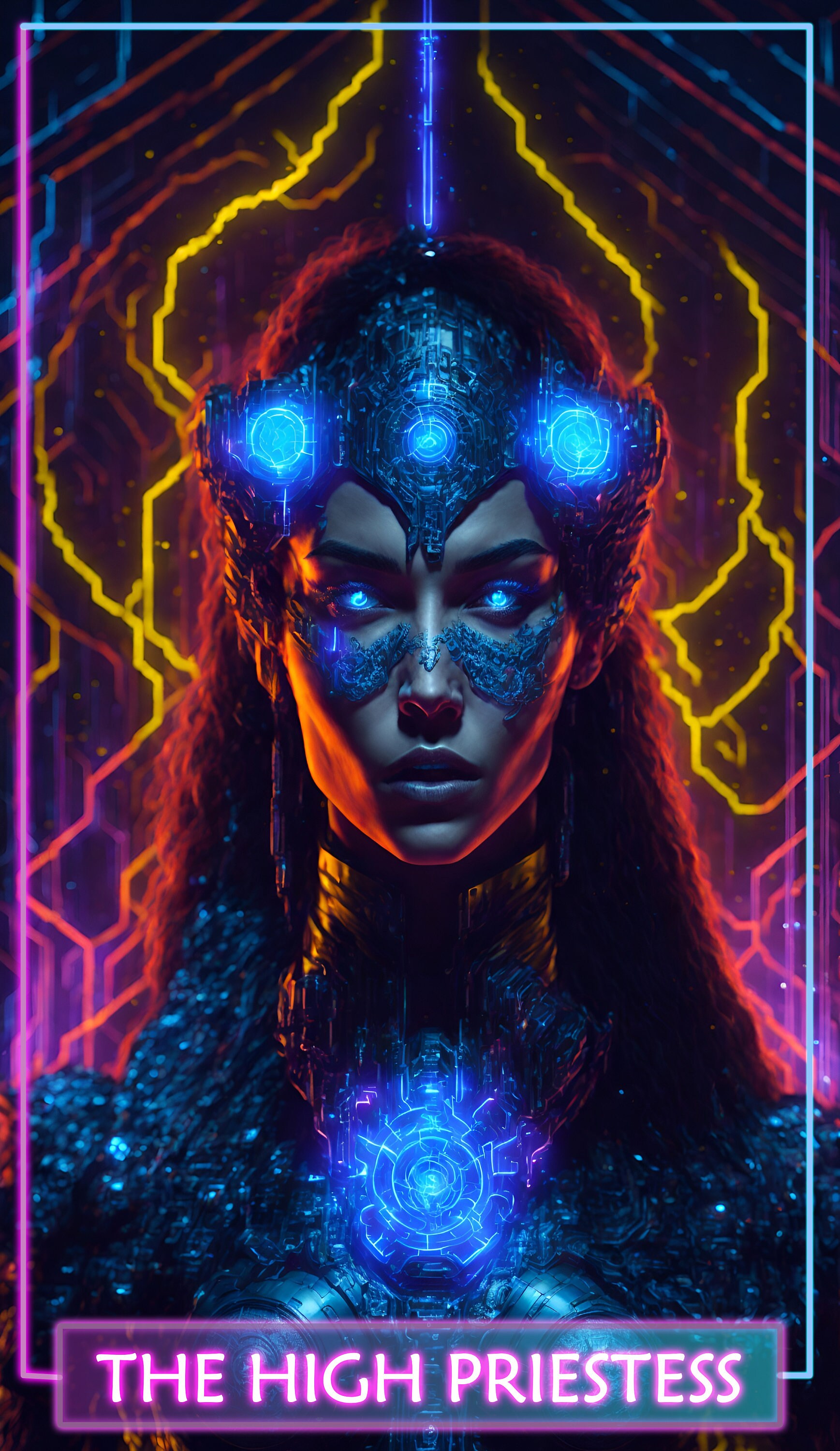 Cyberpunk Major Arcana Tarot Cards - 22 Printable Tarot Cards Unique ...