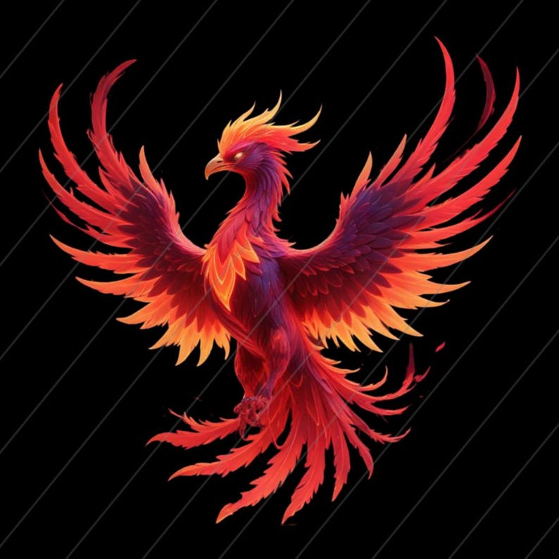 Neon Phoenix Twitch Kick Sub Bit Badges for Streamers, Vtuber ,40 ...