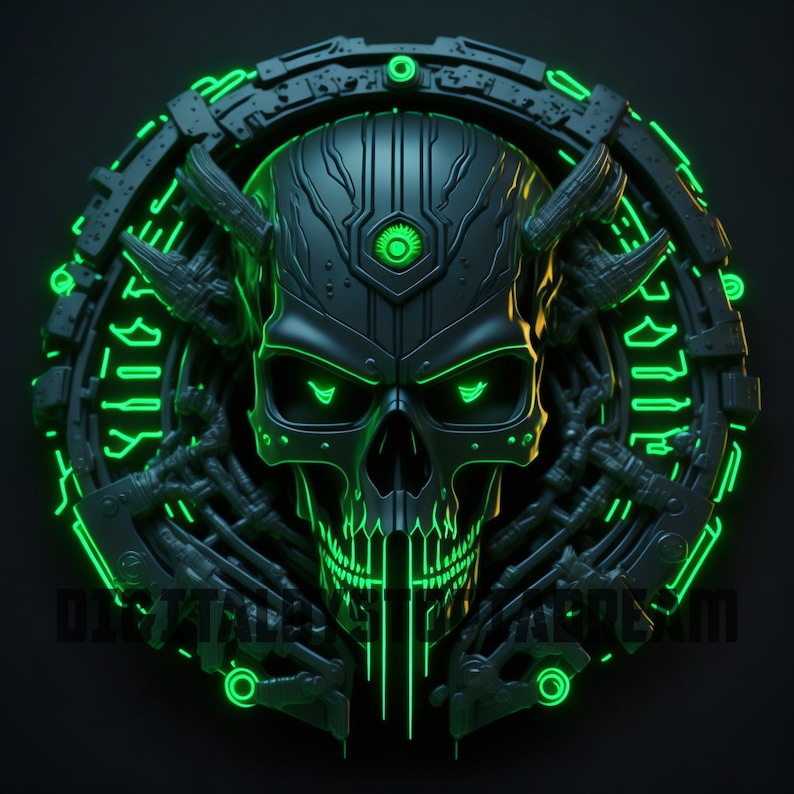 40 Cyberpunk Skulls Twitch Sub Badges Bit Badges for Streamers Vtubers ...