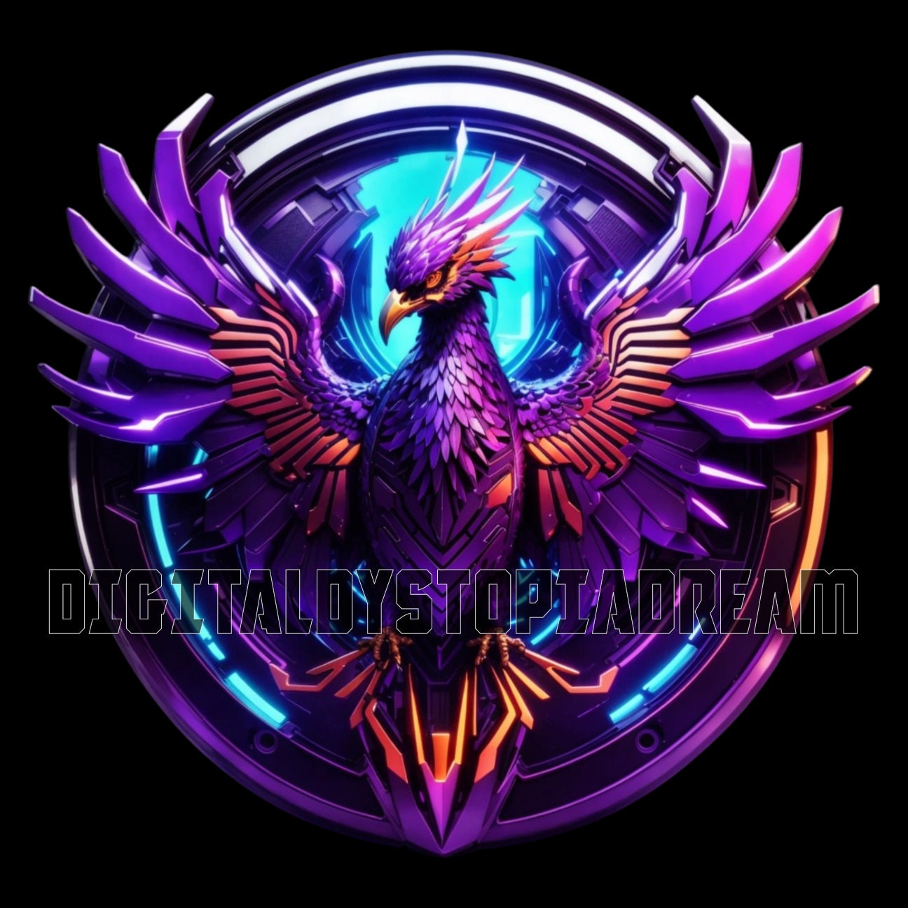 Phoenix Cyberpunk Twitch Sub Bit Badges for Streamers, Vtuber ,32 ...