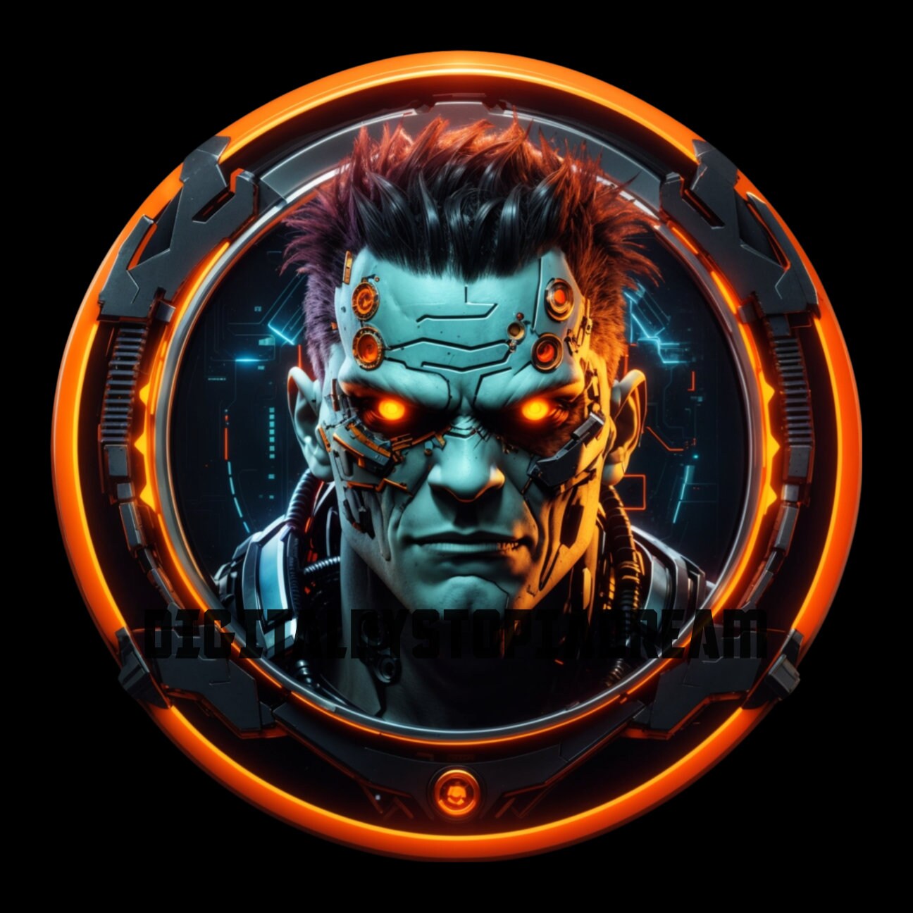 32 Cyberpunk Frankenstein Twitch Sub Bit Badges for Streamers,vtubers ...