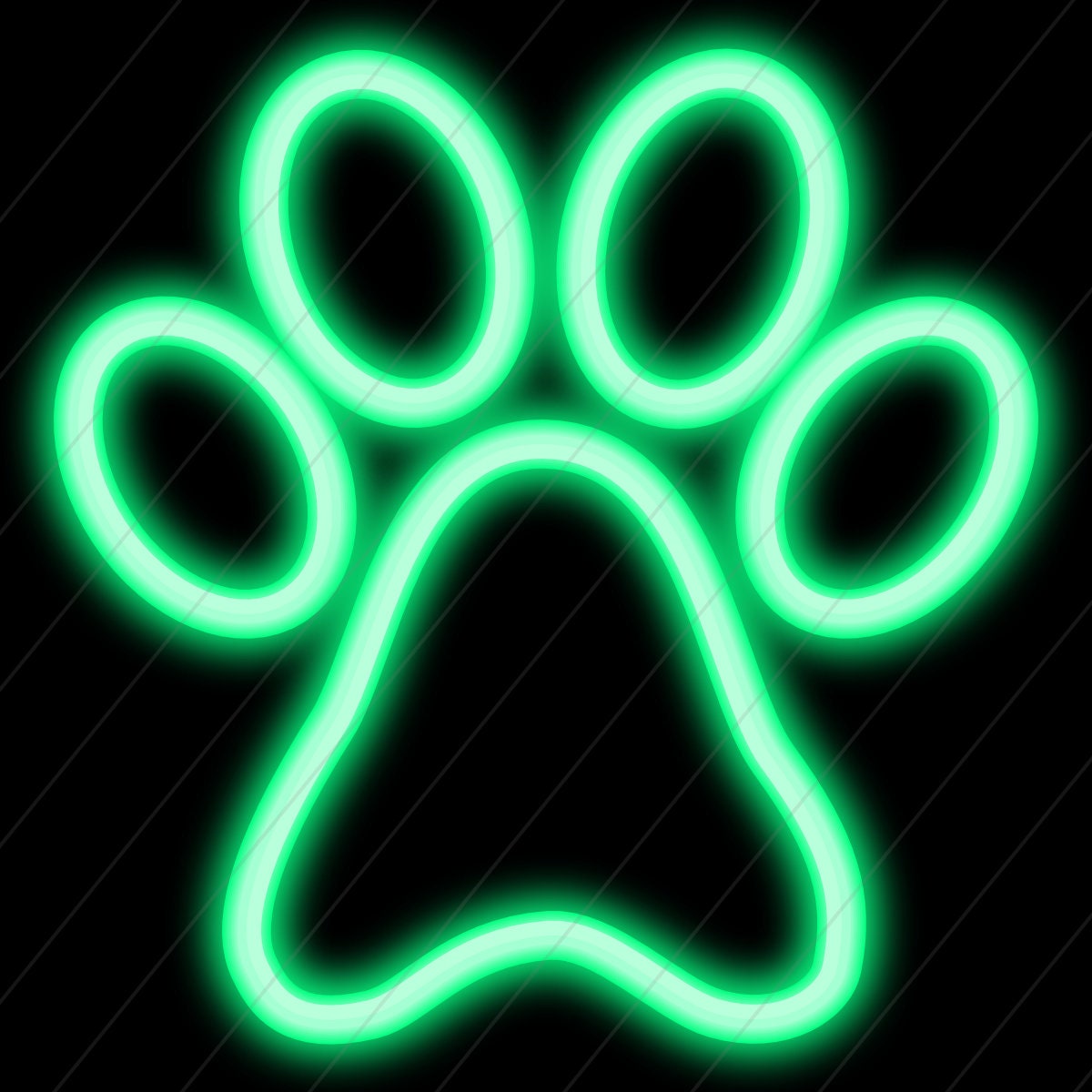 Neon Paws Twitch/kick Sub Bit Badges for Streamers,vtubers,dog and Cat ...