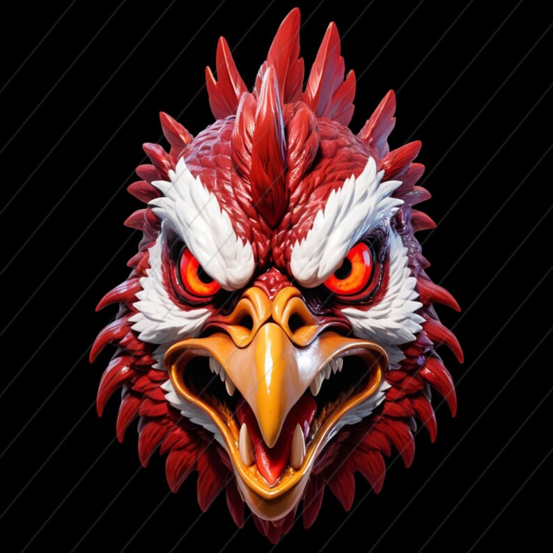 Angry Chicken Twitch Kick Sub Bit Badges for Streamers,vtubers,40 ...