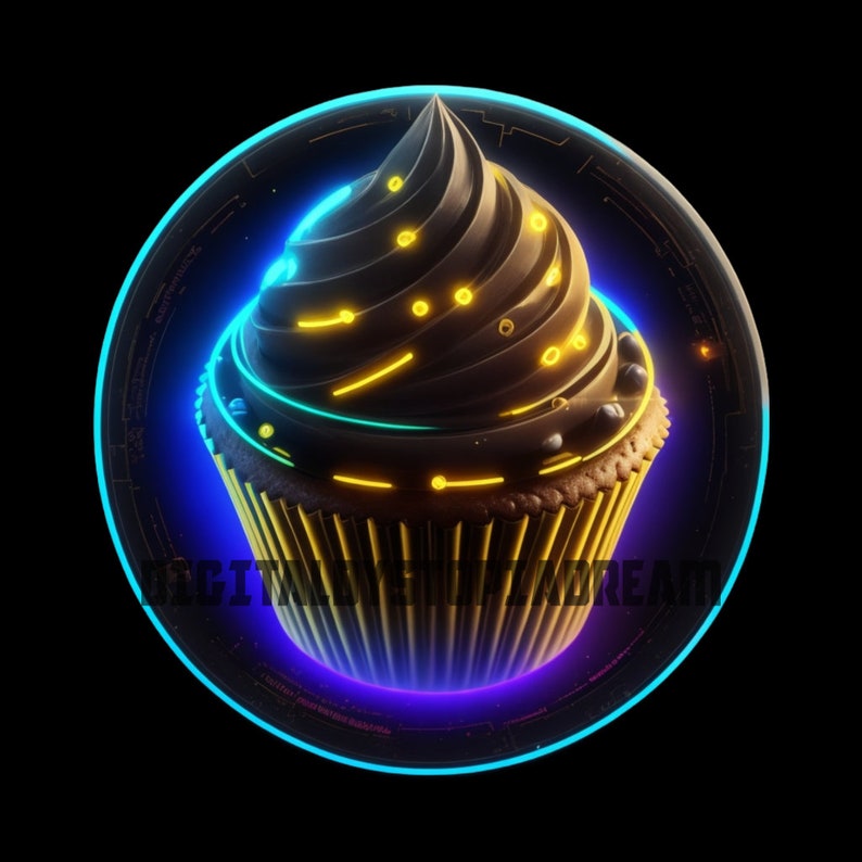 32 Cyberpunk Cyber Cupcakes Twitch Sub and Bit Badges for Streamers ...
