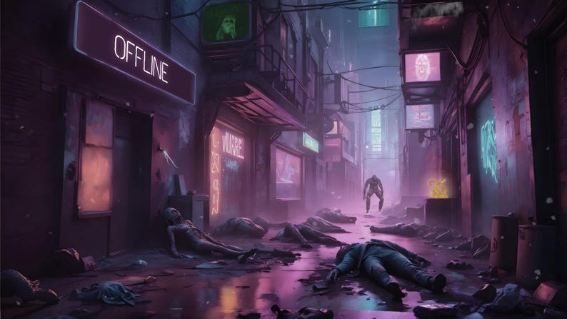 Zombie Alley Animated Background Vtuber Twitch Streaming Moving ...