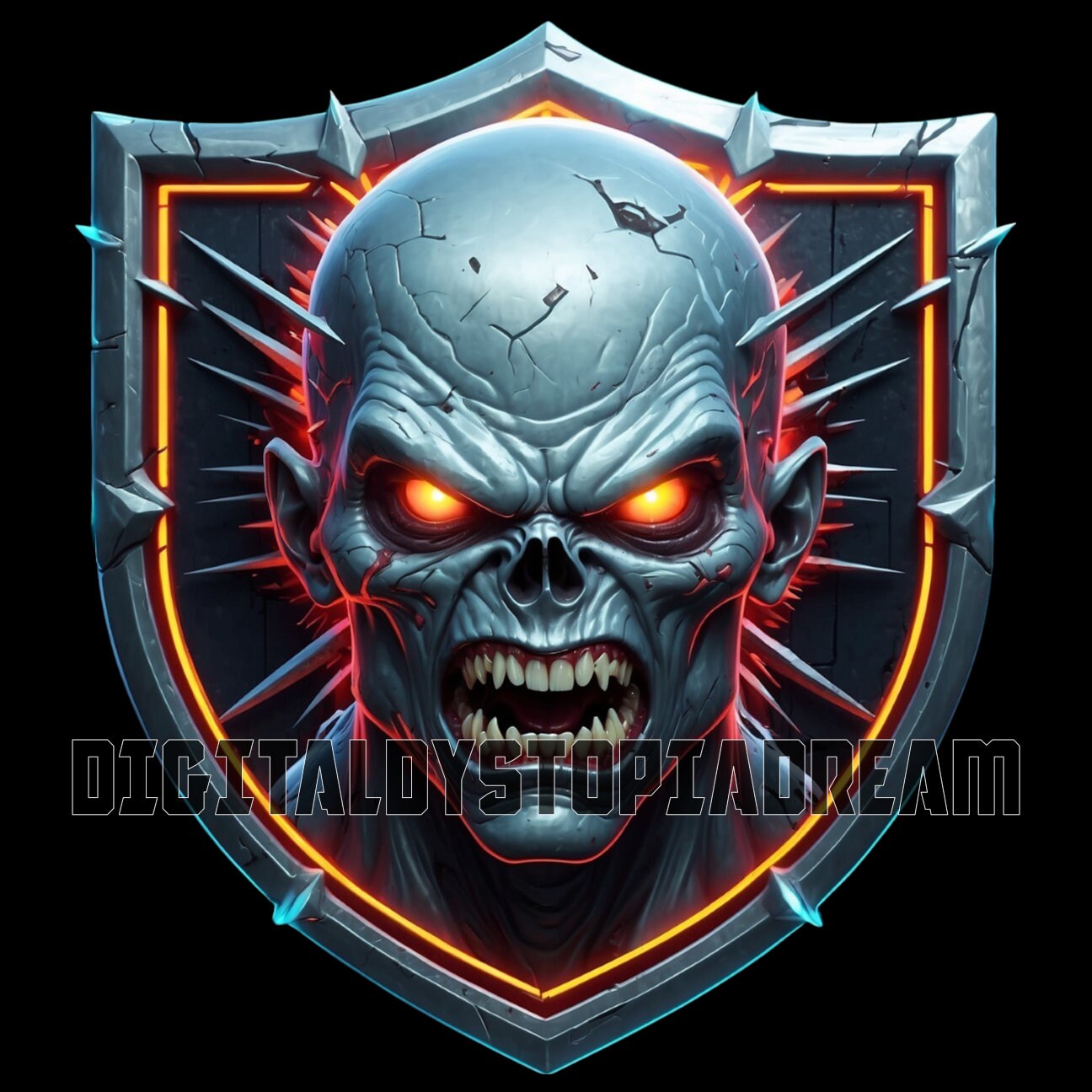 Cyberpunk Zombie Shields Twitch Kick Sub/bit Badges for Streamers ...