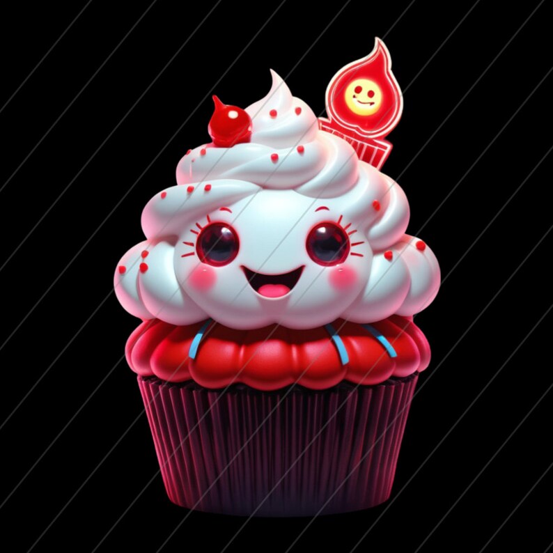 Kawaii Cupcakes Twitch Kick Sub and Bit Badges for Streamers,vtubers ...