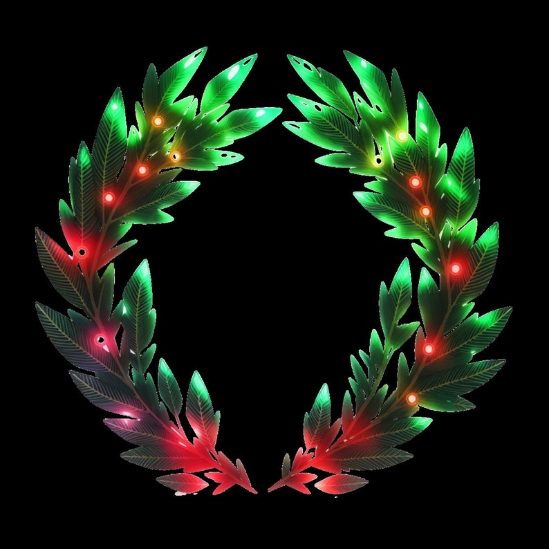 Cyberpunk Neon Laurel Wreath Twitch Kick Sub Bit Badges for Streamers ...