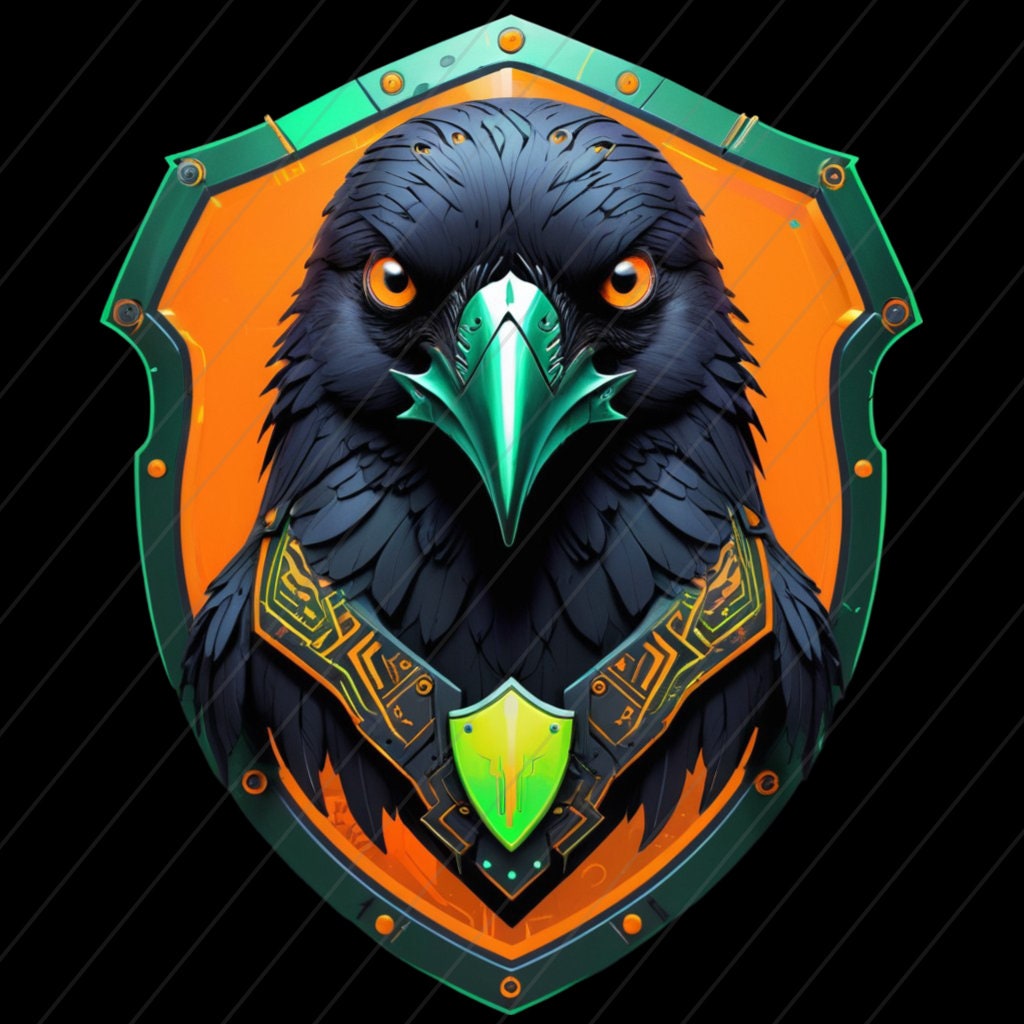 Cyberpunk Raven Shields Twitch Kick Sub Bit Badges for Streamers ...