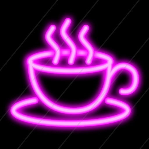 Neon Coffee Cups Twitch/kick Sub Bit Badges for Streamers,vtubers,20 ...