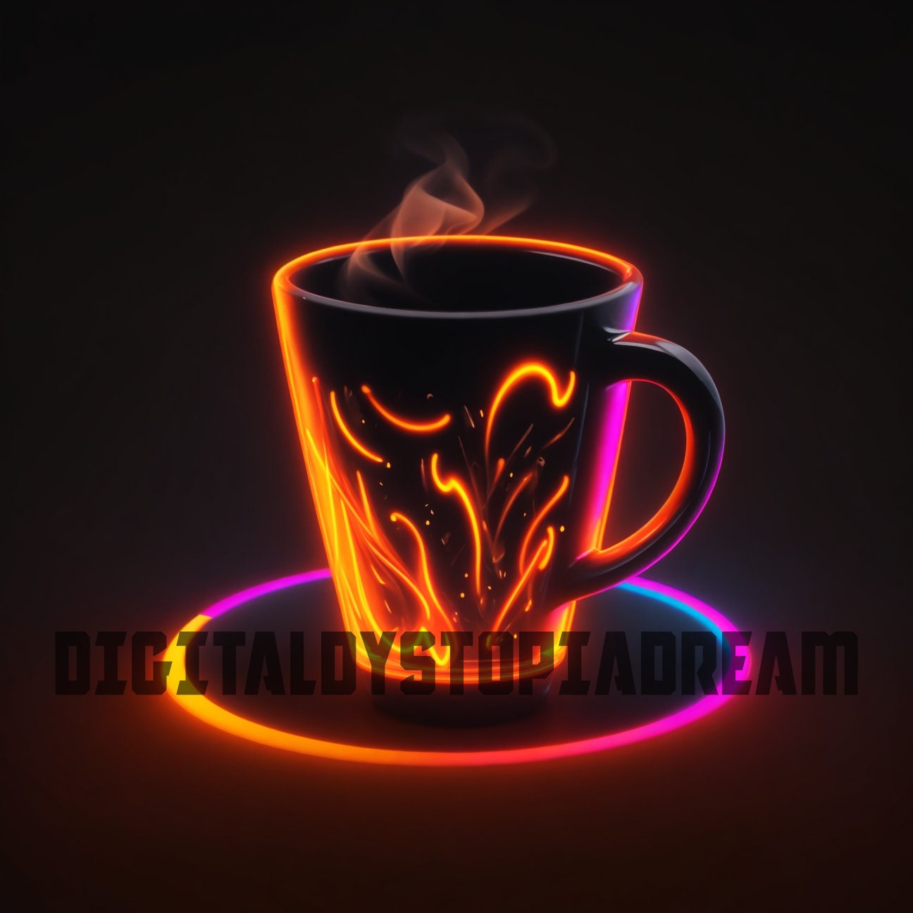 Coffee Cyberpunk Twitch Sub Bit Badges for Streamers, Vtuber ,dark ...