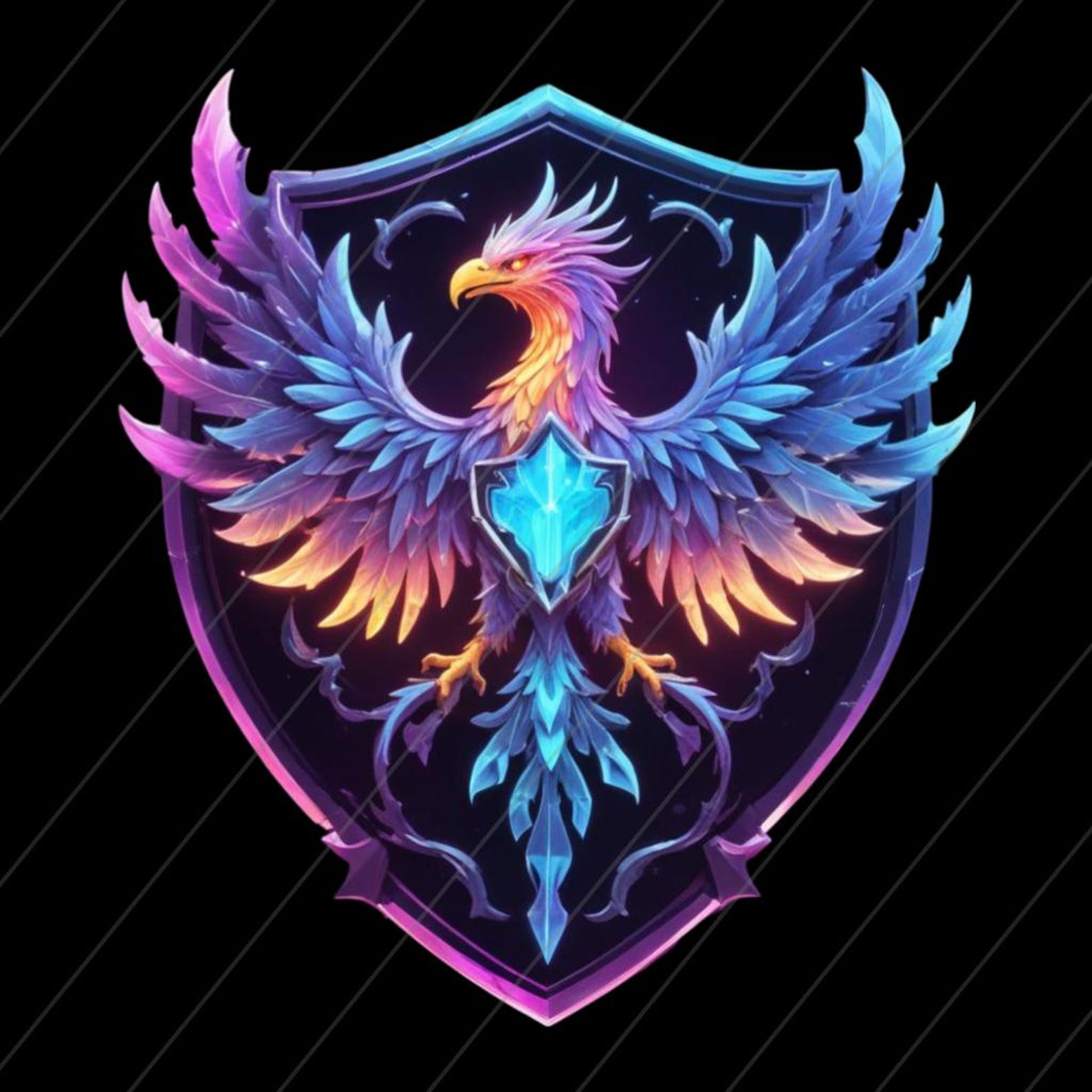 Phoenix Shields Twitch Kick Sub Bit Badges for Streamers, Vtuber ,40 ...