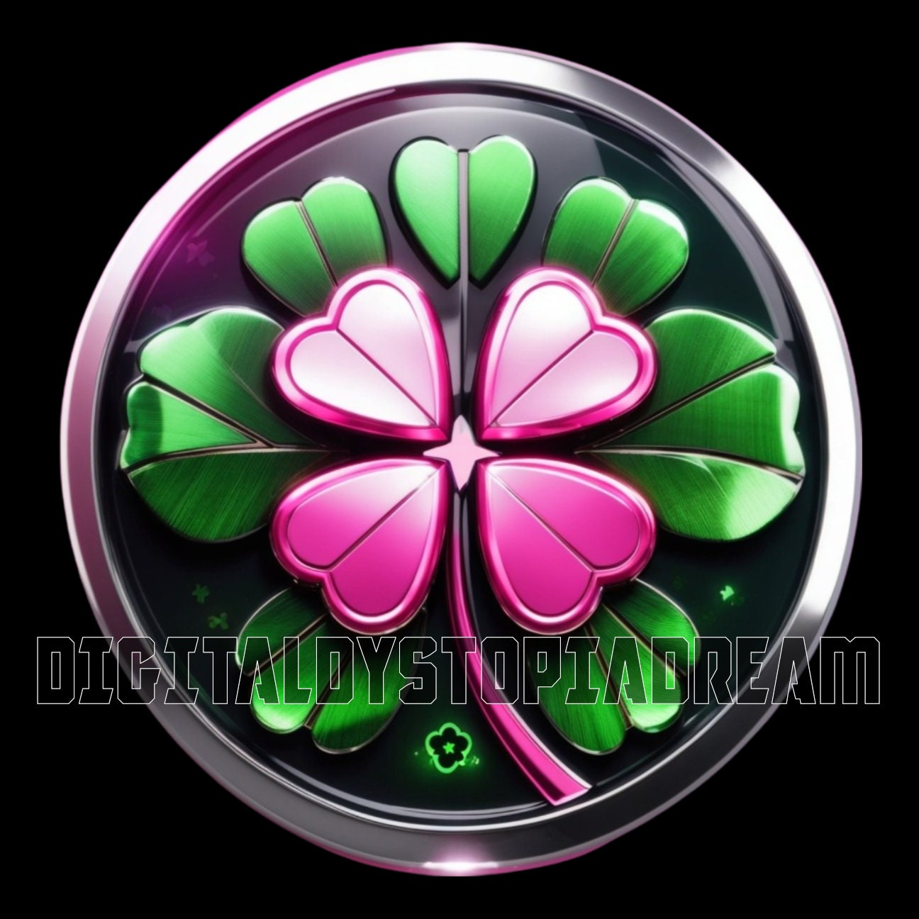 Cyberpunk 4-leaf Clover Twitch Sub Bit Badges for Streamers,vtubers,32 ...