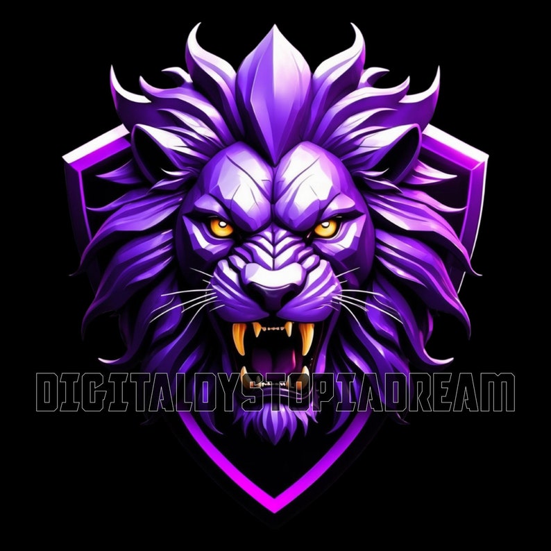 Cyberpunk Lion Shields Twitch Kick Sub/bit Badges for Streamers,vtubers ...
