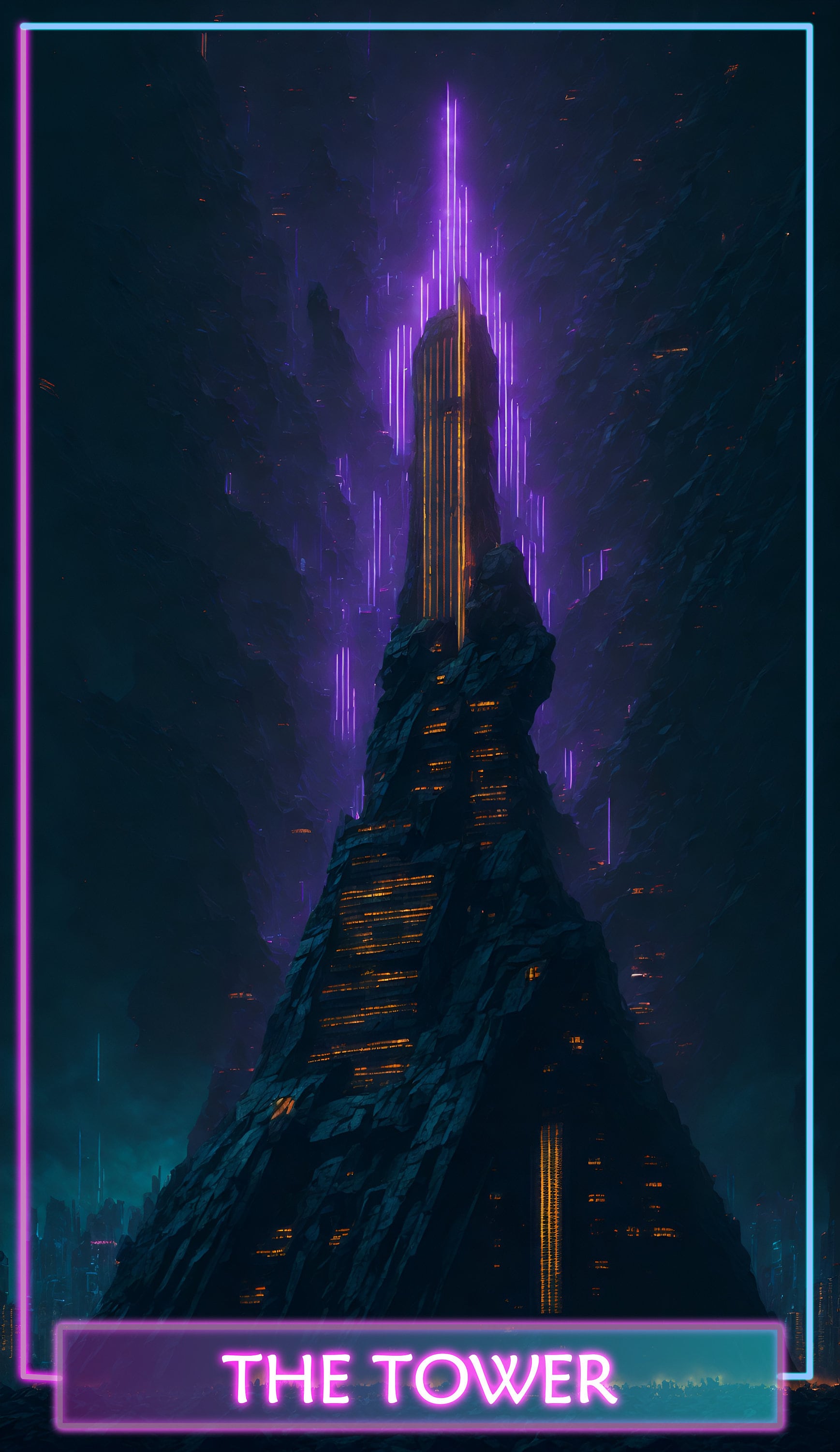 Cyberpunk Major Arcana Tarot Cards - 22 Printable Tarot Cards Unique ...