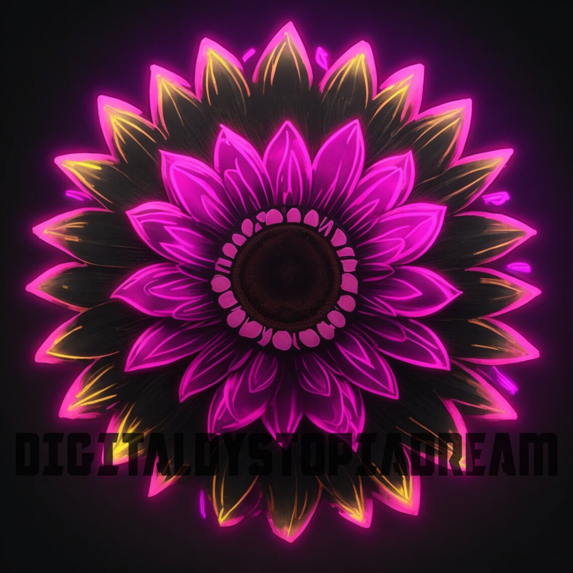 Cyberpunk Sunflower Twitch Sub and Bit Badges for Streamers,vtubers ...