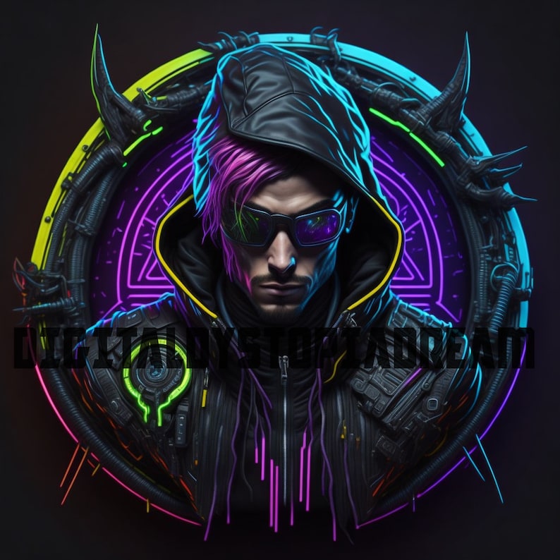 Cyberpunk Hackers Twitch Sub Badges and Bit Badges for Streamers ...