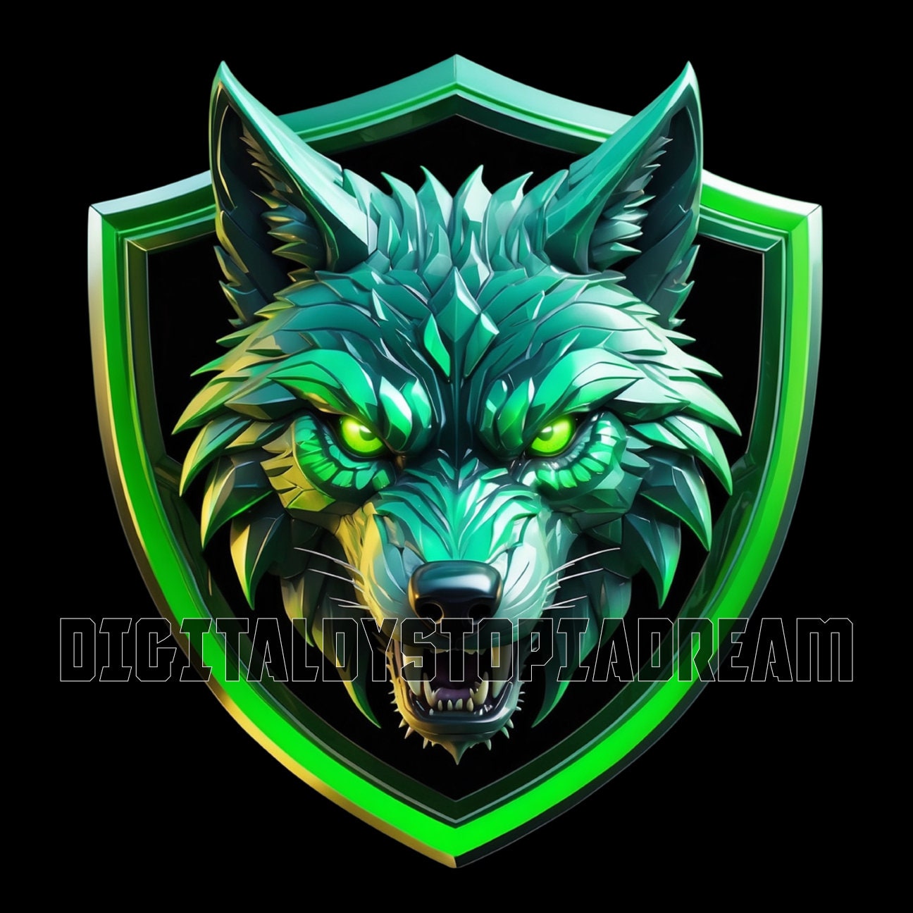 Cyberpunk Wolf Shields Twitch Kick Sub/bit Badges for Streamers,vtubers ...