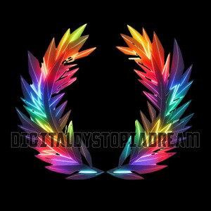 Cyberpunk Neon Laurel Wreath Twitch Kick Sub Bit Badges for Streamers ...