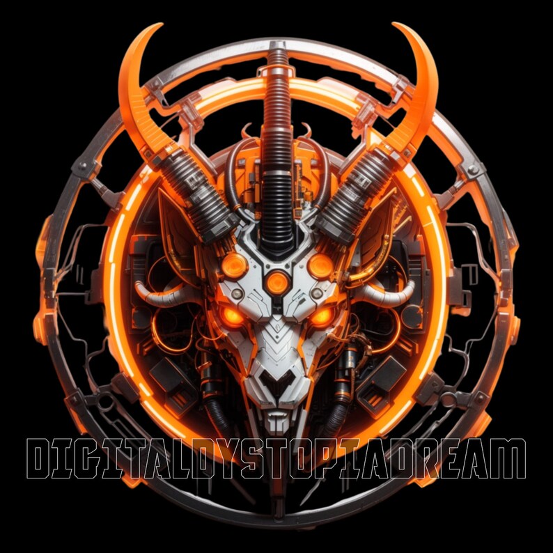 Cyberpunk Baphomet Emotes 40 Transparent PNG Twitch Kick Sub Bit Badges ...