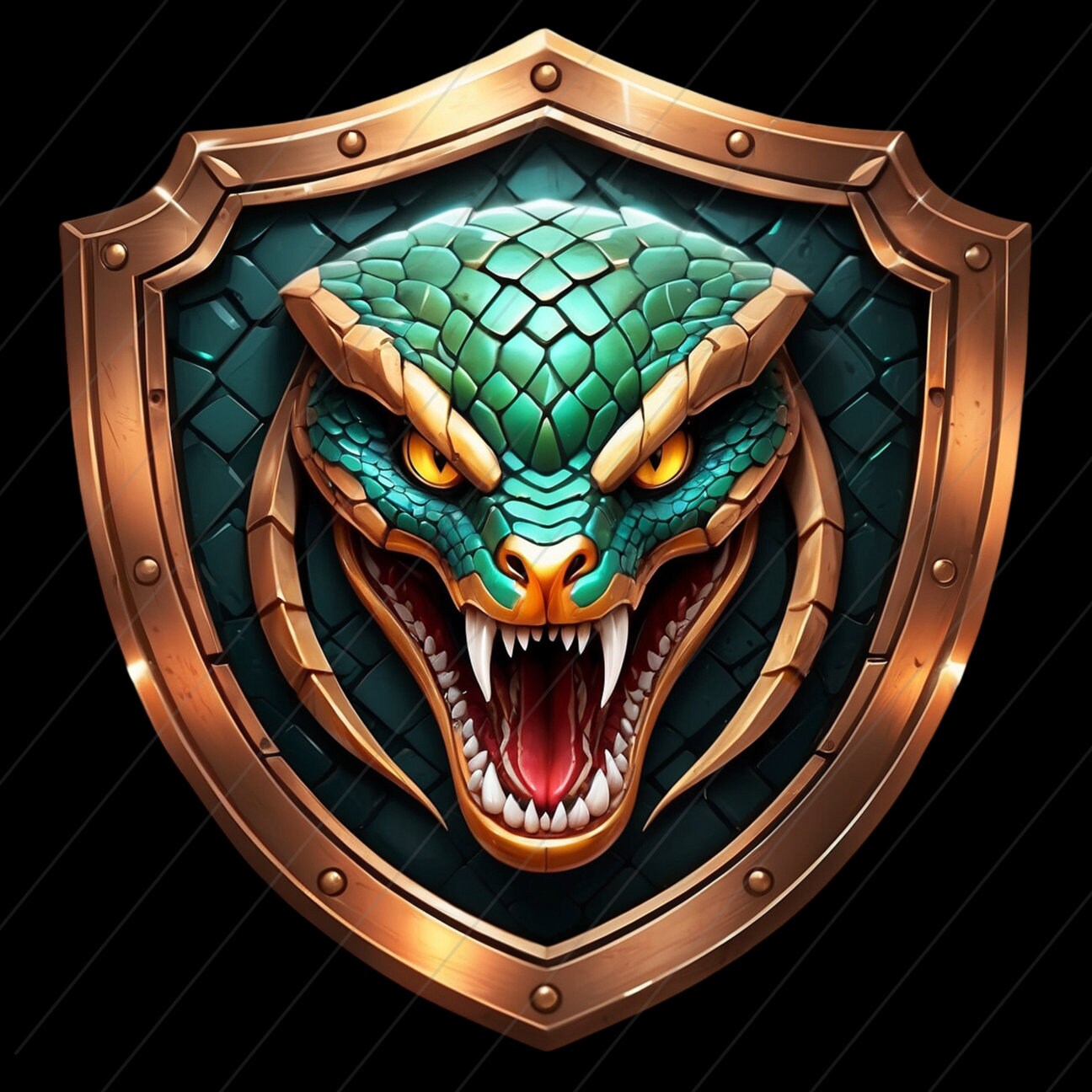 Cyberpunk Snake Shield Twitch Kick Sub Bit Badges for Streamers,vtubers ...