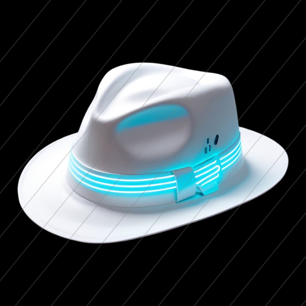 Neon Fedora Twitch Sub Bit Badges for Streamers,vtubers,40 Colorful ...