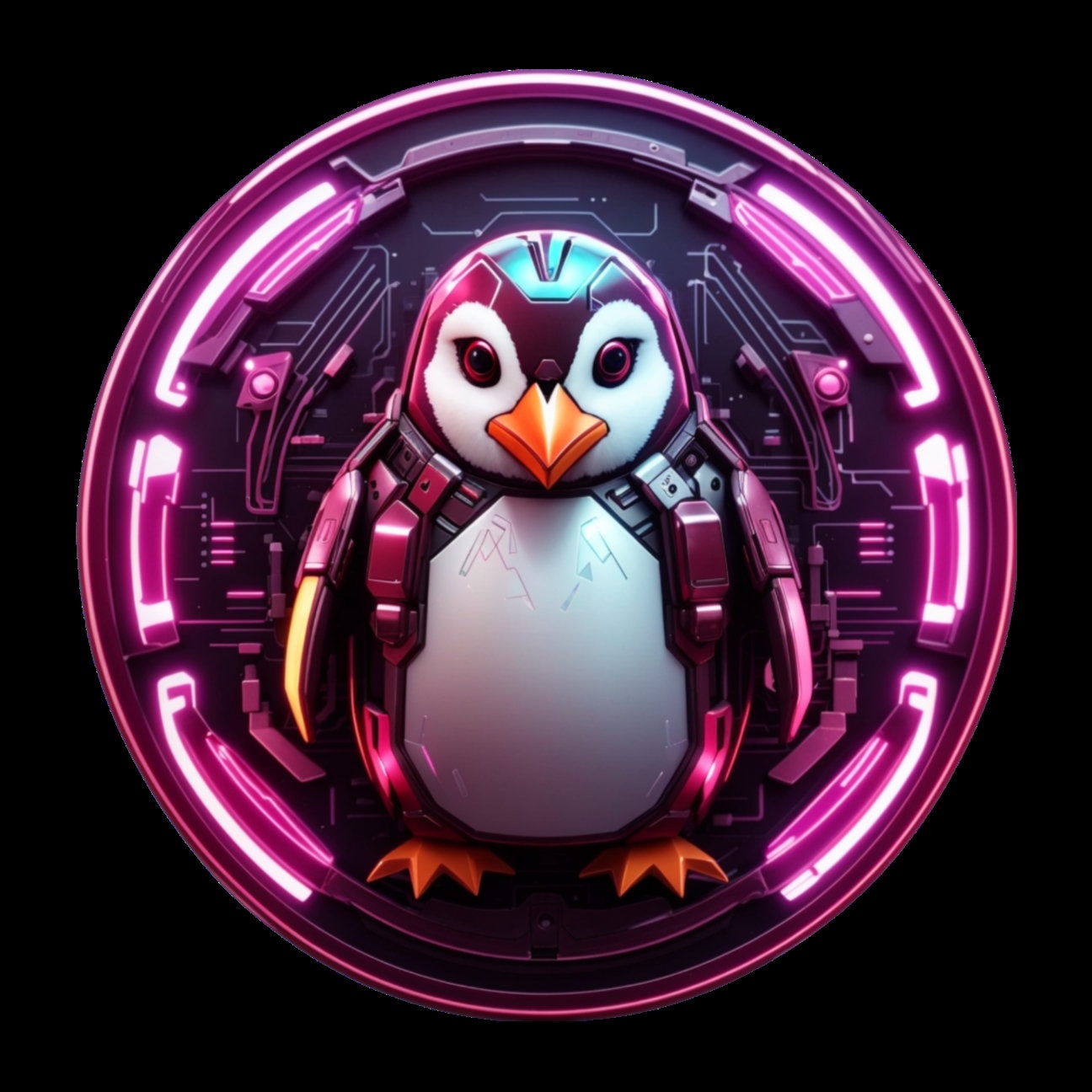 Cyberpunk Penguins Twitch/kick Sub and Bit Badges for Streamers,vtubers ...