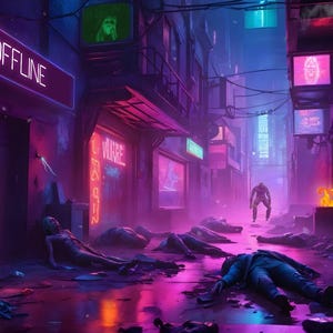 Zombie Alley Animated Background Vtuber Twitch Streaming Moving ...