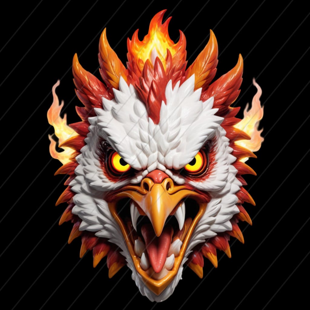Angry Chicken Twitch Kick Sub Bit Badges for Streamers,vtubers,40 ...