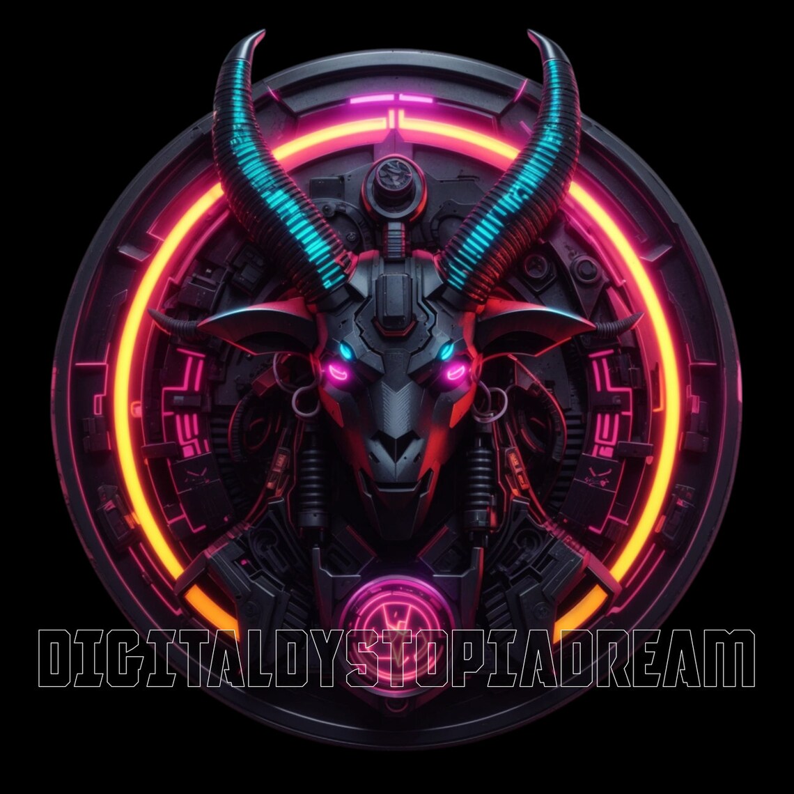 Cyberpunk Baphomet Emotes 40 Transparent PNG Twitch Kick Sub Bit Badges ...
