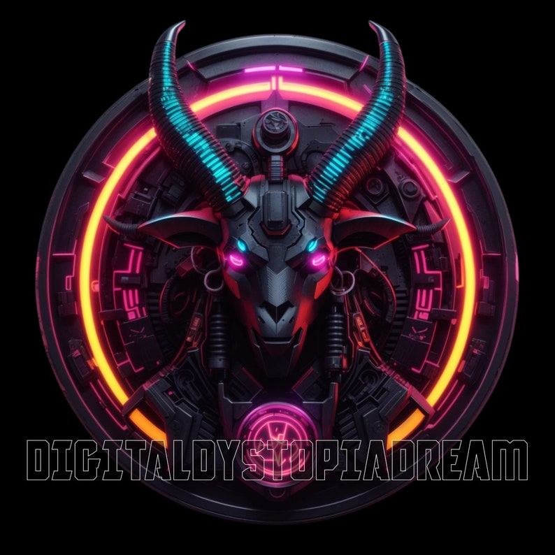 Cyberpunk Baphomet Emotes 40 Transparent PNG Twitch Kick Sub Bit Badges ...